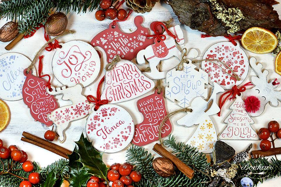 Ornamente brad handmade pentru Craciun - Boutique du bonheur